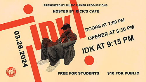 MSU Music Maker Productions, Rick’s Café host free IDK concert for ...